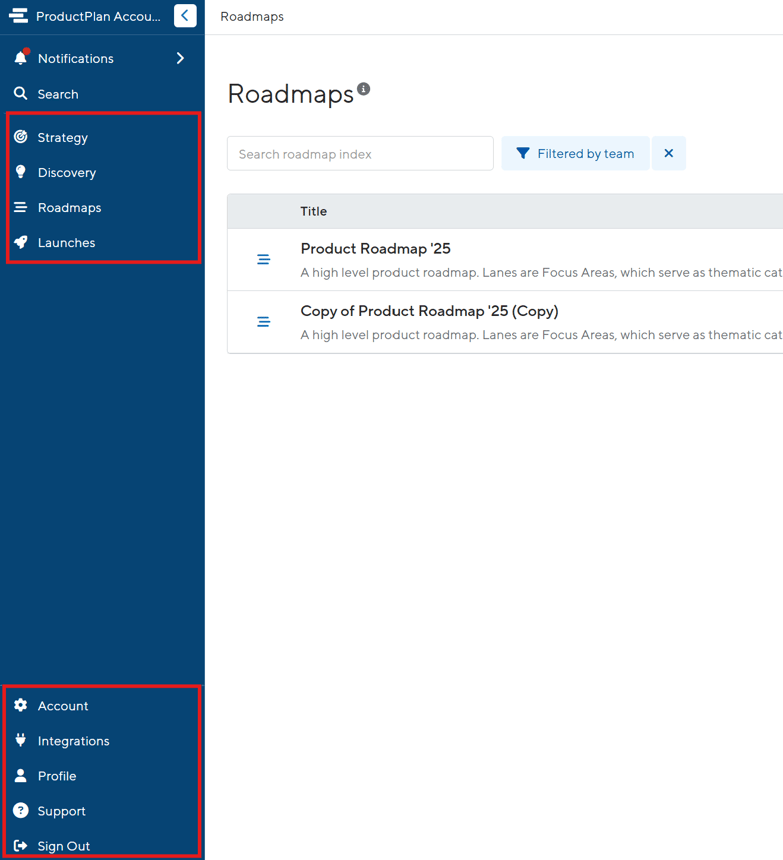 Navigation & Backend Settings