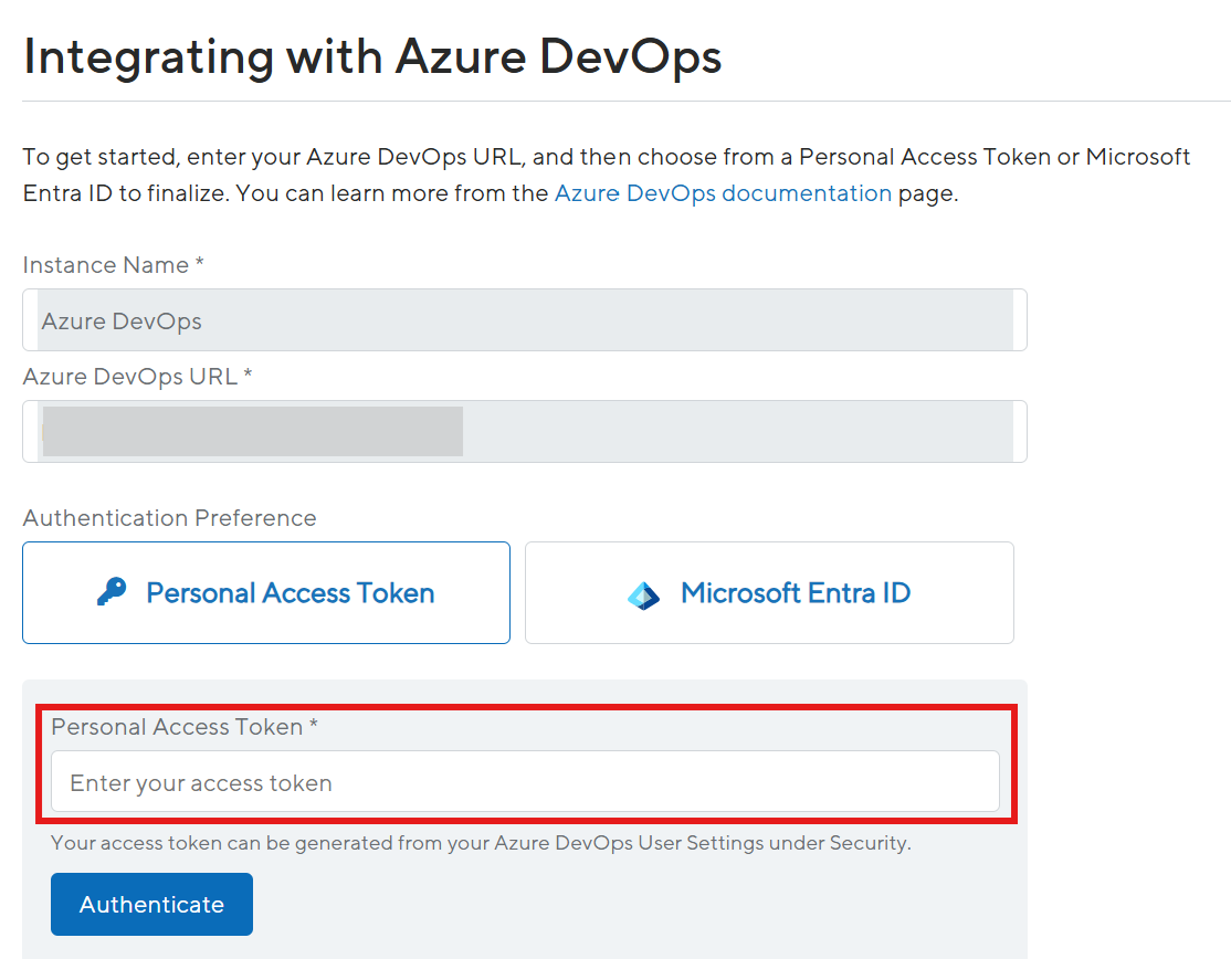 Azure DevOps Integration