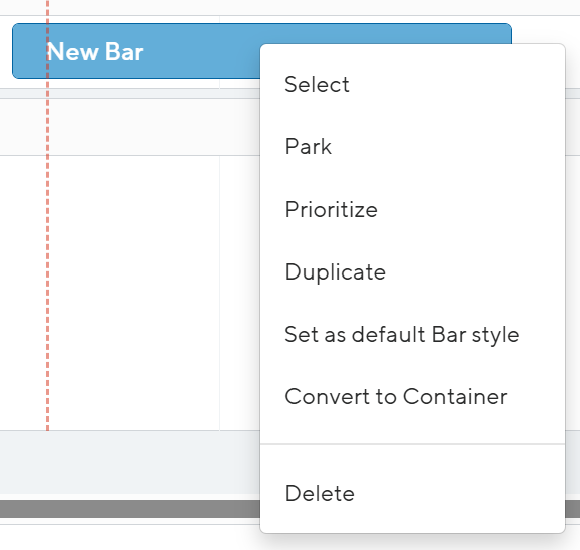 Adding and Editing Bars