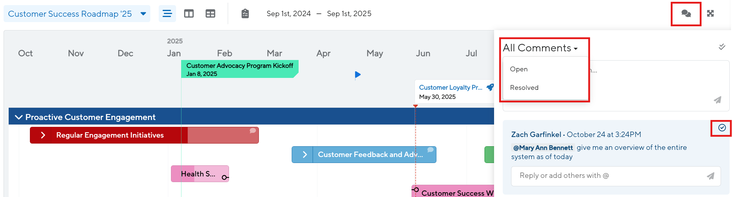 Roadmap Level Conversations